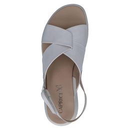 Caprice Leder-Sandalen in Wei&szlig; - 37% | Gr&ouml;&szlig;e 37 | Damen-sandalen