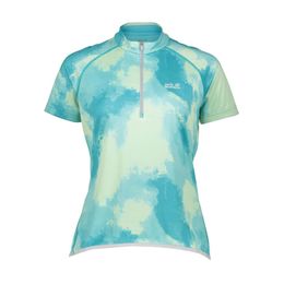Jack Wolfskin Fahrradtrikot "Tourer" in T&uuml;rkis/ Gr&uuml;n - 62% | Gr&ouml;&szlig;e XS | Damen-outdoor-tops-shirts