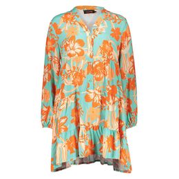miss goodlife Kleid in T&uuml;rkis/ Orange - 86% | Gr&ouml;&szlig;e L | Damen-kleider