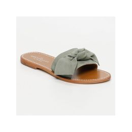 Les BAGATELLES Leder-Pantoletten "Westchester" in Khaki - 49% | Gr&ouml;&szlig;e 37 | Damen-pantoletten