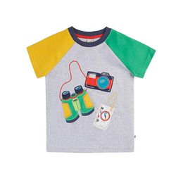 frugi Shirt in Grau/ Bunt - 26% | Gr&ouml;&szlig;e 134/140 | Kinder-oberteile