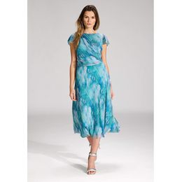 Swing Kleid in T&uuml;rkis/ Blau - 65% | Gr&ouml;&szlig;e 42 | Damen-kleider