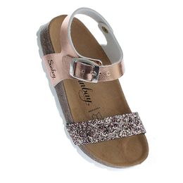 Sunbay Sandalen "Hibiscus" in Ros&eacute;gold - 78% | Gr&ouml;&szlig;e 24 | Kindersandalen