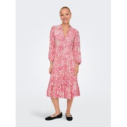 Only Kleid in Rot/ Wei&szlig; - 35% | Gr&ouml;&szlig;e M | Damen-kleider