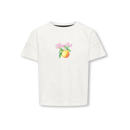 KIDS Only Shirt "Mellie" in Wei&szlig; - 35% | Gr&ouml;&szlig;e 122/128 | Kinder-oberteile