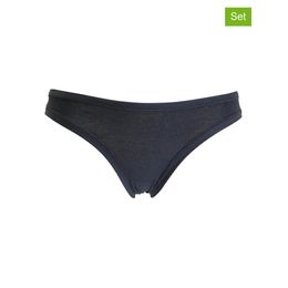 COTONELLA 3er-Set: Slips in Schwarz - 4% | Gr&ouml;&szlig;e L | Damen-unterteile