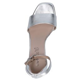 Caprice Leder-Sandaletten in Silber - 23% | Gr&ouml;&szlig;e 39 | Damen-sandalen
