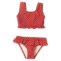 Playshoes Bikini "Punkte" in Rot/ Wei&szlig; - 14% | Gr&ouml;&szlig;e 134/140 | Kinder-bademode
