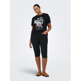 Only Carmakoma Caprihose in Schwarz - 43% | Gr&ouml;&szlig;e S-42/44 | Damenhosen
