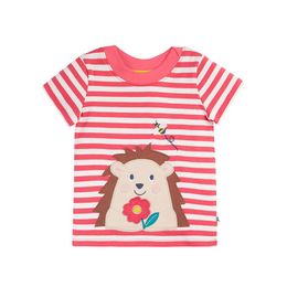 frugi Shirt in Hellrot/ Wei&szlig; - 38% | Gr&ouml;&szlig;e 110/116 | Kinder-oberteile