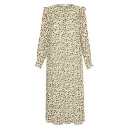 MOSS COPENHAGEN Kleid "Adalia" in Wei&szlig;/ Oliv - 73% | Gr&ouml;&szlig;e M | Damen-kleider