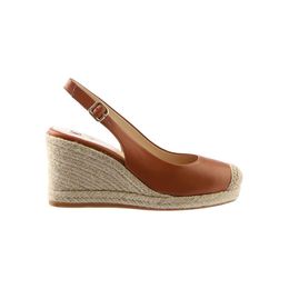 H&ouml;gl H&ouml;gl Leder-Keilpumps "Summer" in Hellbraun - 55% | Gr&ouml;&szlig;e 37,5 | Pumps