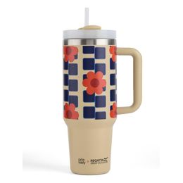 Regatta Isolierflasche "Orla Kiely" in Beige/ Dunkelblau - 1,2 l - 48% | Damen-outdoor-ausruestung