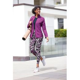 WITT WEIDEN Leggings in Schwarz/ Lila - 64% | Gr&ouml;&szlig;e 40/42 | Damenhosen