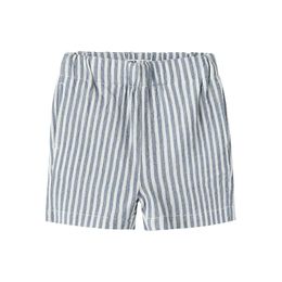 name it Shorts "Denis" in Grau/ Wei&szlig; - 21% | Gr&ouml;&szlig;e 122 | Kinderhosen