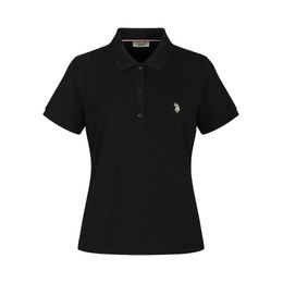 U.S. Polo Assn. Poloshirt in Schwarz - 35% | Gr&ouml;&szlig;e S | Damen-tops