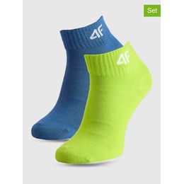4F 2er-Set: Socken in Blau/ Gr&uuml;n - 55% | Gr&ouml;&szlig;e 38-40 | Kinder-socken-strumpfhosen