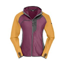 Maul Sport Fleecejacke "Chiemgau II" in Lila/ Gelb - 50% | Gr&ouml;&szlig;e 38 | Damenjacken