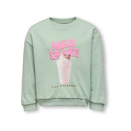 KIDS Only Sweatshirt "Sina" in Gr&uuml;n - 45% | Gr&ouml;&szlig;e 110 | Kinder-sweatshirts-jacken