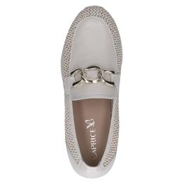 Caprice Leder-Slipper in Creme - 43% | Gr&ouml;&szlig;e 37 | Damen-schuhe-halbschuhe