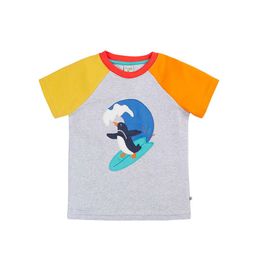 frugi Shirt in Grau/ Bunt - 41% | Gr&ouml;&szlig;e 134/140 | Kinder-oberteile