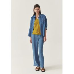 TATUUM Jeansbluse in Blau - 52% | Gr&ouml;&szlig;e 46 | Damen-blusen