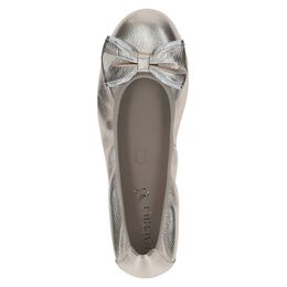Caprice Leder-Ballerinas in Gold - 39% | Gr&ouml;&szlig;e 36 | Damen-ballerinas