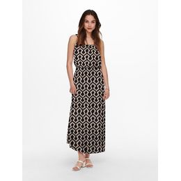 Only Kleid in Beige/ Schwarz - 40% | Gr&ouml;&szlig;e S | Damen-kleider