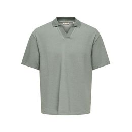ONLY & SONS Junior Poloshirt "Kian" in Grau - 33% | Gr&ouml;&szlig;e 158/164 | Kinder-oberteile