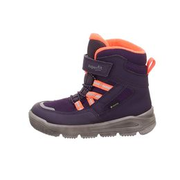 Superfit Leder-Boots "Mars" in Pflaume/ Orange - 37% | Gr&ouml;&szlig;e 27 | Kinderstiefel
