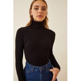 Happiness Istanbul Rollkragenpullover in Schwarz - 48% | Gr&ouml;&szlig;e 40 | Damen-pullover-cardigans
