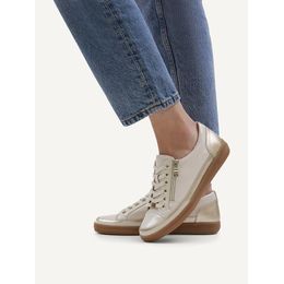 Caprice Leder-Sneakers in Creme - 43% | Gr&ouml;&szlig;e 37,5 | Damen-sneakers