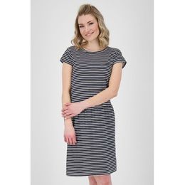 alife and kickin Kleid "Shanna" in Dunkelblau/ Wei&szlig; - 45% | Gr&ouml;&szlig;e M | Damen-kleider