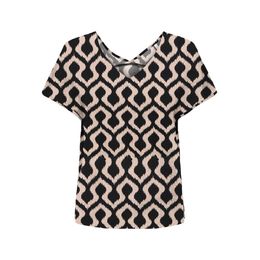 Only Bluse in Beige/ Schwarz - 40% | Gr&ouml;&szlig;e XL | Damen-blusen