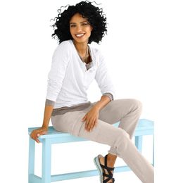 Heine Longsleeve in Wei&szlig; - 56% | Gr&ouml;&szlig;e 40 | Damen-tops