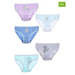 Disney Frozen 5er-Set: Slips "Frozen" in Bunt - 50% | Gr&ouml;&szlig;e 104/110 | Kinder-waesche