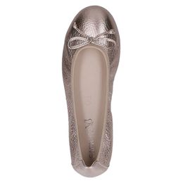 Caprice Leder-Ballerinas in Taupe - 28% | Gr&ouml;&szlig;e 39 | Damen-ballerinas