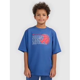 4F Shirt in Blau - 39% | Gr&ouml;&szlig;e 158/164 | Kinder-oberteile