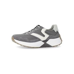 Gabor Leder-Sneakers in Grau - 60% | Gr&ouml;&szlig;e 40 | Damen-sneakers