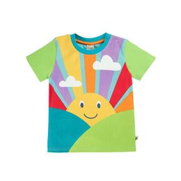 frugi Shirt in Gr&uuml;n/ Bunt - 42% | Gr&ouml;&szlig;e 92/98 | Kinder-oberteile
