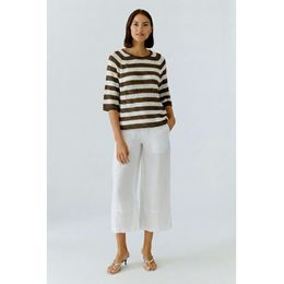 Oui Pullover in Braun/ Creme - 53% | Gr&ouml;&szlig;e 36 | Damen-pullover-cardigans