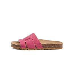 billowy Leder-Pantoletten in Fuchsia - 45% | Gr&ouml;&szlig;e 39 | Damen-pantoletten