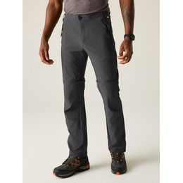 Regatta Zipp-Off-Trekkinghose "Mountain" in Anthrazit - 75% | Gr&ouml;&szlig;e 58 | Herren-outdoorhosen