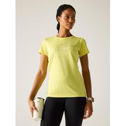 Regatta Funktionsshirt "Fingal Slogan" in Gelb - 71% | Gr&ouml;&szlig;e 38 | Damen-outdoor-tops-shirts