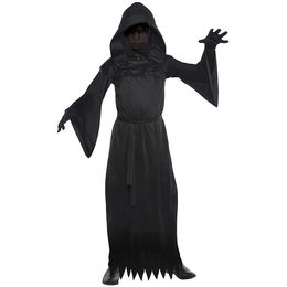 Amscan Kinderkost&uuml;m "Phantom of Darkness" in Schwarz - 50% | Gr&ouml;&szlig;e 128-140 | Kinder-blazer