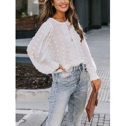 Milan Kiss Bluse in Wei&szlig; - 67% | Gr&ouml;&szlig;e S | Damen-blusen
