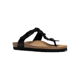 BACKSUN Zehentrenner in Schwarz - 55% | Gr&ouml;&szlig;e 39 | Damen-sandalen