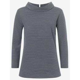More & More More & More Bluse in Dunkelblau/ Wei&szlig; - 74% | Gr&ouml;&szlig;e 34 | Damen-blusen