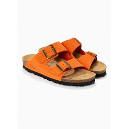 Sunbay Leder-Pantoletten "Trefle" in Orange - 49% | Gr&ouml;&szlig;e 40 | Damen-pantoletten