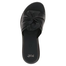 Caprice Leder-Pantoletten in Schwarz - 39% | Gr&ouml;&szlig;e 37 | Damen-pantoletten